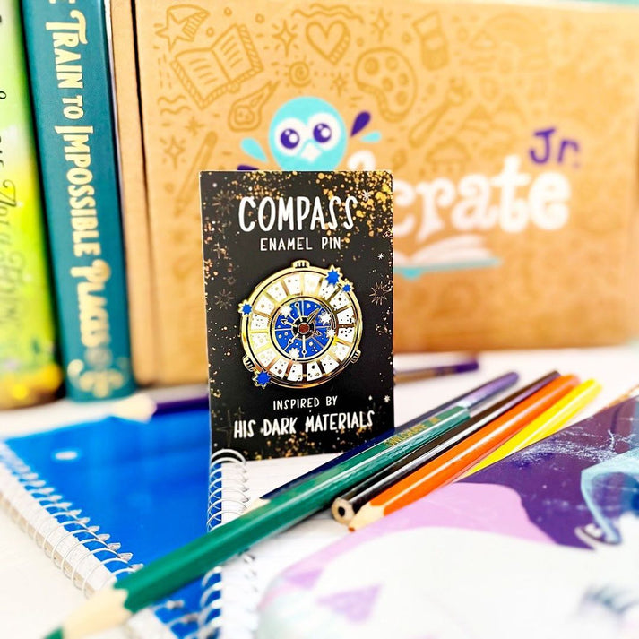Fantastical Compass Enamel Pin – OwlCrate Book Emporium